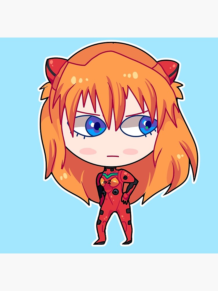 Lámina artística «Asuka Langley Soryu Chibi» de unprecented | Redbubble
