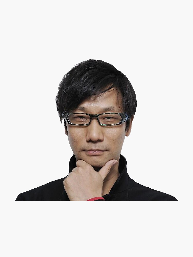 "Hideo Kojima Thinking" Sticker for Sale by KnockoutSS | Redbubble