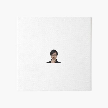 "Hideo Kojima Thinking" Art Board Print by KnockoutSS | Redbubble