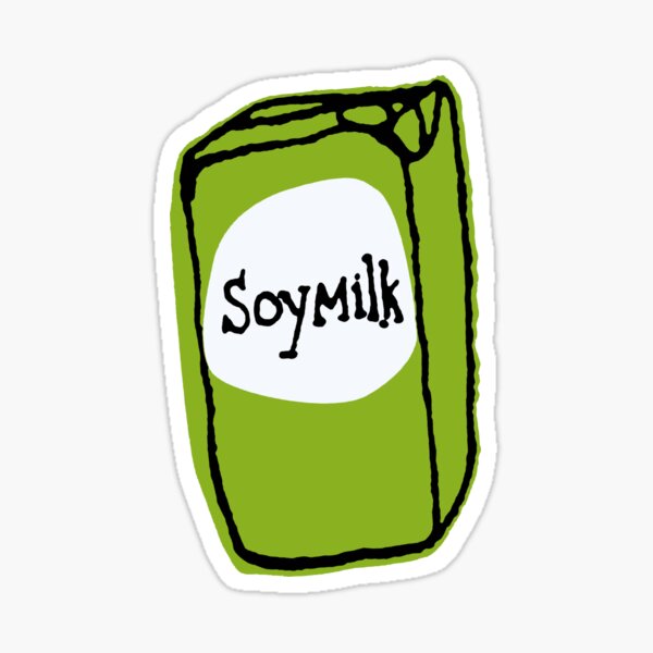 "Soya milk please" Sticker for Sale by blahdeedah | Redbubble