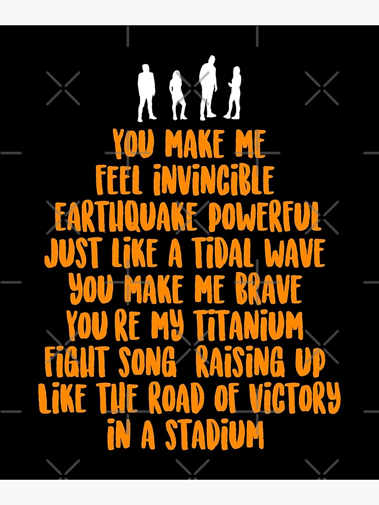 "Feel invincible skillet lyrics typography " Poster for Sale by the ...