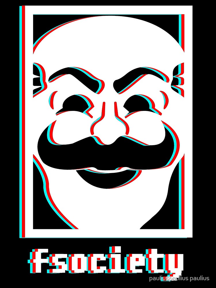 "Fsociety" Sticker for Sale by Beeetroot | Redbubble