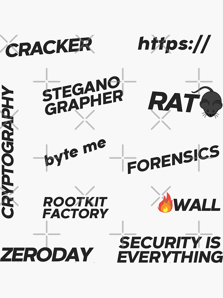 "CyberSec Sticker Pack" Sticker by TheBaryoStudio | Redbubble
