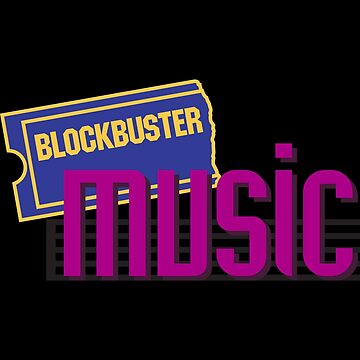"Blockbuster Music - Defunct Music Store" Sticker for Sale by 90s-Mall ...