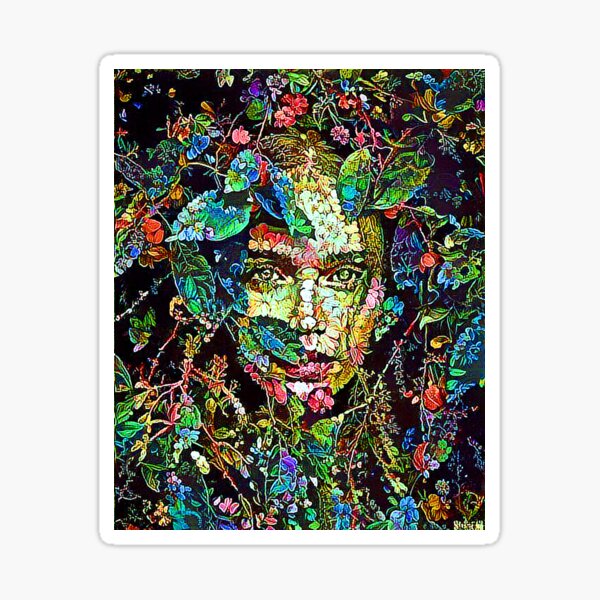 "beautiful woman art,female face" Sticker for Sale by Artrendshop ...
