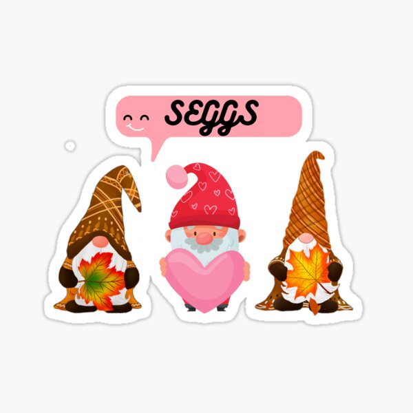 "Seggs design" Sticker for Sale by LukjanovArt | Redbubble