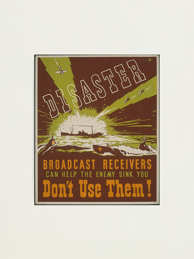 "US War Propaganda Poster US Army Fleet World War 1259" Photographic ...