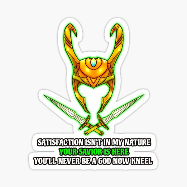 "LOKI , god of mischief" Sticker for Sale by Personalspacee | Redbubble