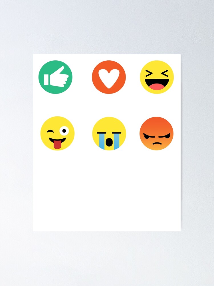 Póster «Me encanta Emoticon de emojis de fútbol» de DesIndie | Redbubble