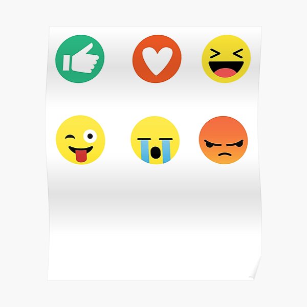 Póster «Me encanta Emoticon de emojis de fútbol» de DesIndie | Redbubble