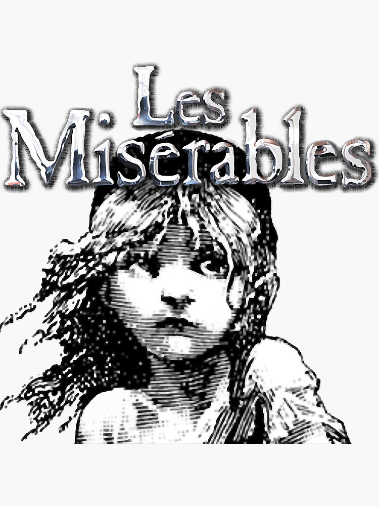 "Les Miserables Logo" Sticker by alvarjenki | Redbubble