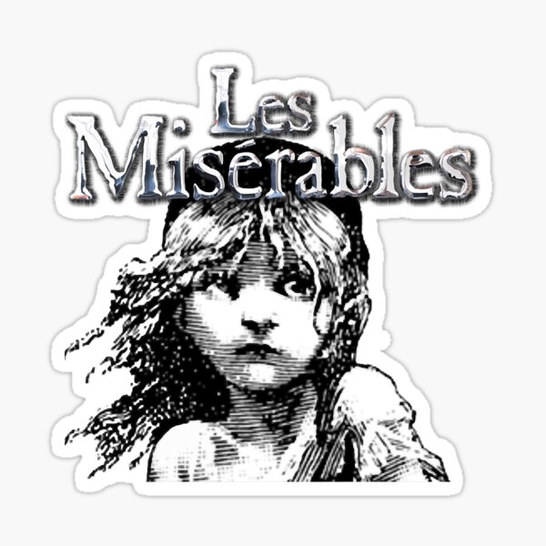 "Les Miserables Logo" Sticker by alvarjenki | Redbubble