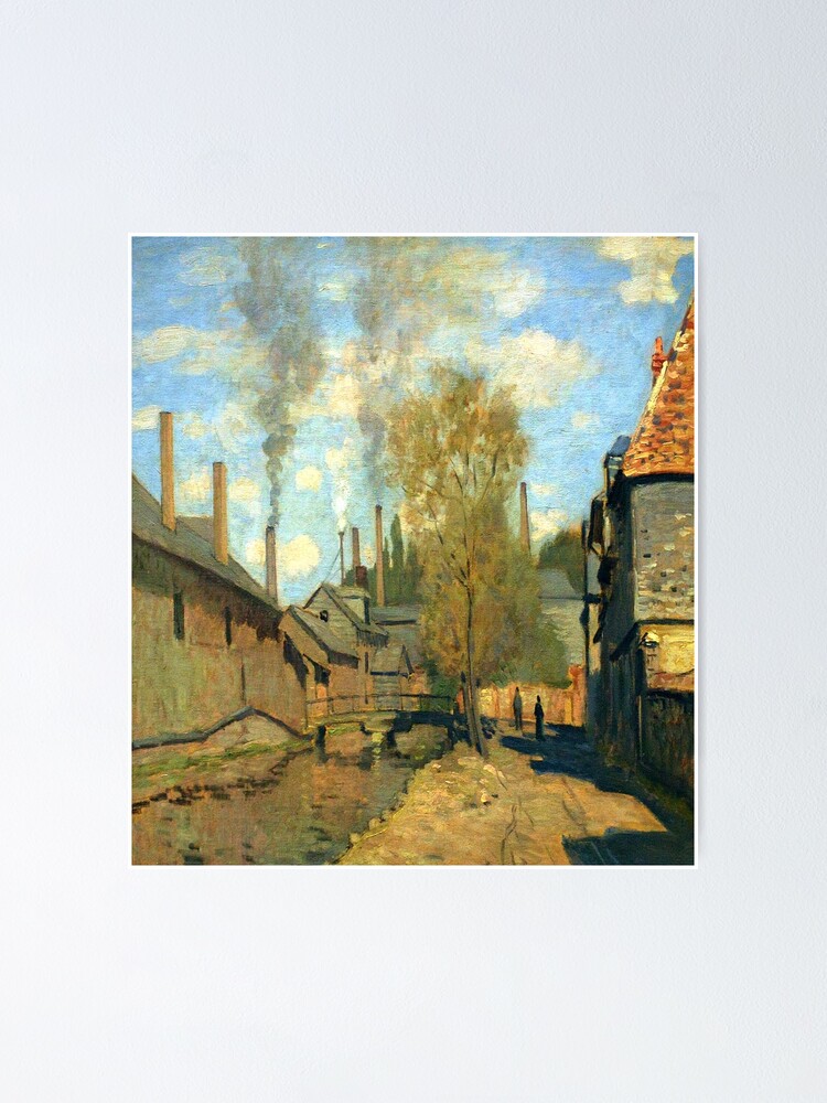 "The Stream of Robec at Rouen-Claude Monet" Poster for Sale by superbarts | Redbubble