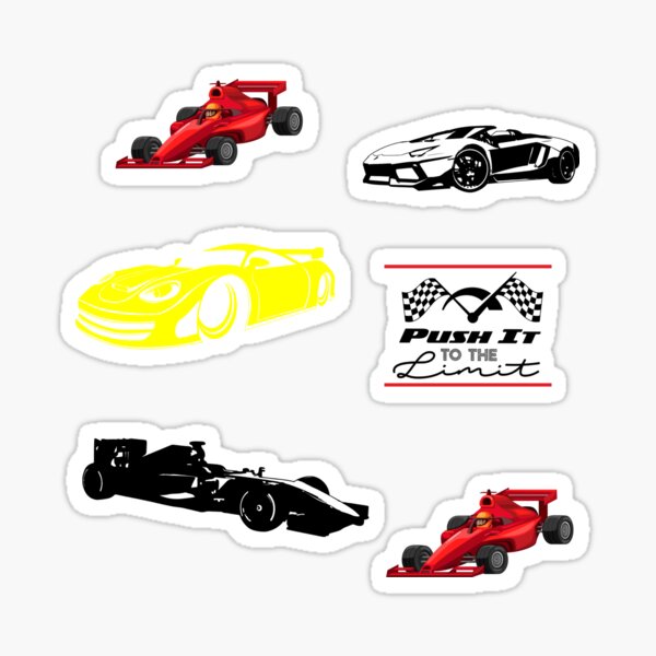 "Multiple Designs Funny Car Racing" Sticker for Sale by allsportsshop ...
