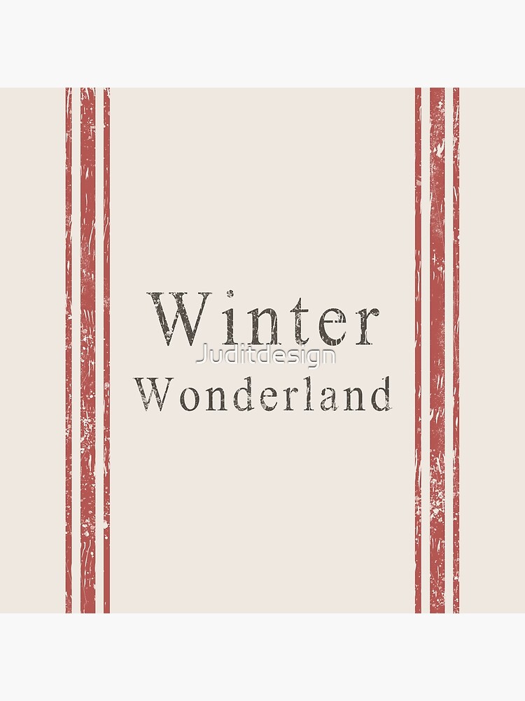 "Vintage Christmas decor - Winter wonderland" Poster for Sale by ...