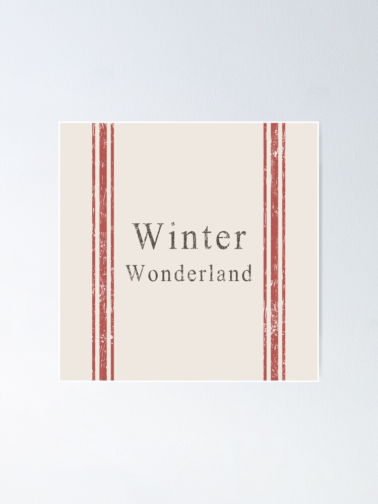 "Vintage Christmas decor - Winter wonderland" Poster for Sale by ...