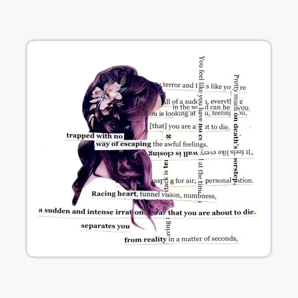 "Panic Disorder" Sticker for Sale by jordannebowen | Redbubble