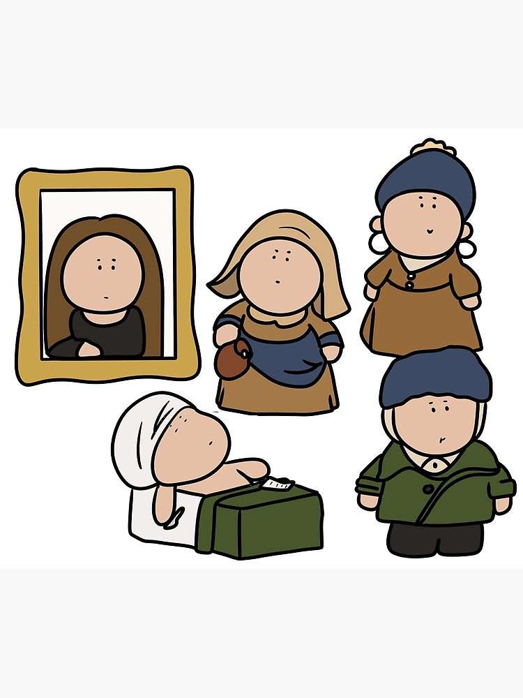 "Famous artist's painting characters in Chibi style - The Mona Lisa ...