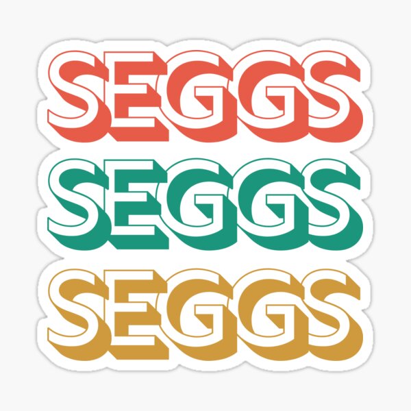 "Seggs design" Sticker for Sale by LukjanovArt | Redbubble