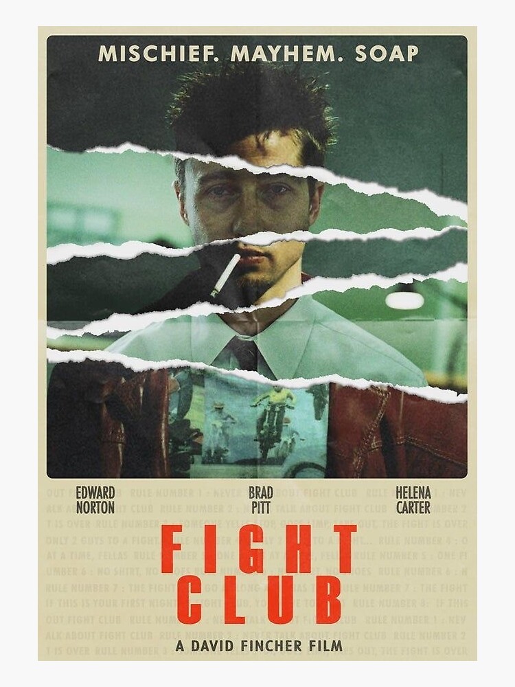 "Fight club" Sticker for Sale by ikramsrif56 | Redbubble