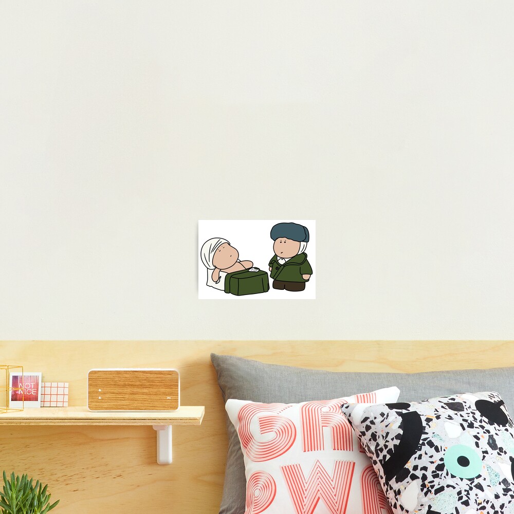 Lámina fotográfica «Los personajes de la pintura de un artista famoso ...