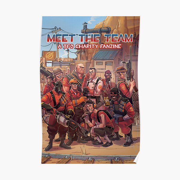 "Team Fortress 2 Meet The Team " Poster for Sale by Vintage-Travler ...
