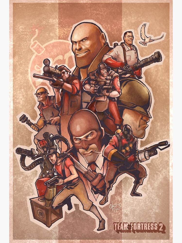 "Team Fortress Poster Art " Poster for Sale by Vintage-Travler | Redbubble