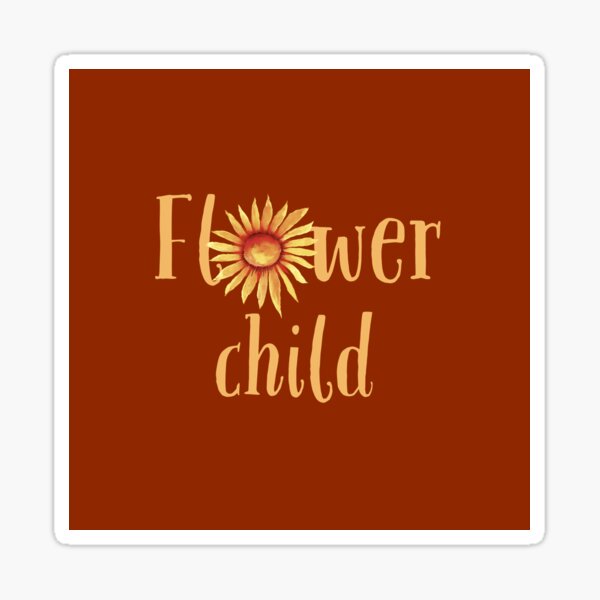 "Flower Child" Sticker for Sale by Lathomas1 | Redbubble