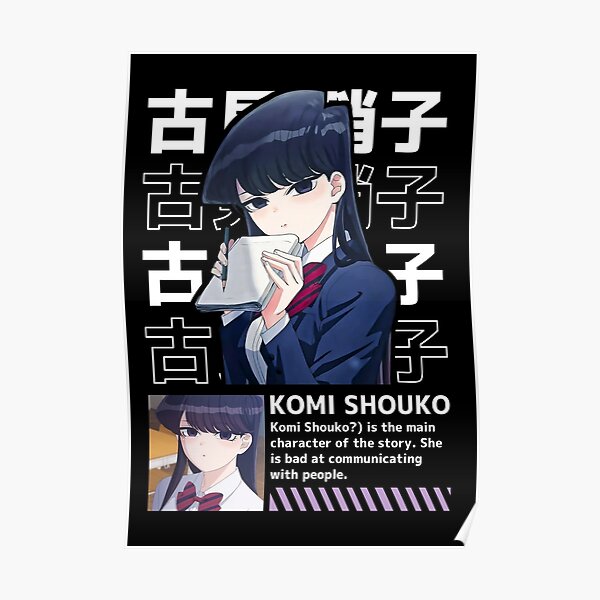 "Komi san cant communicate" Poster for Sale by Neelam789 | Redbubble