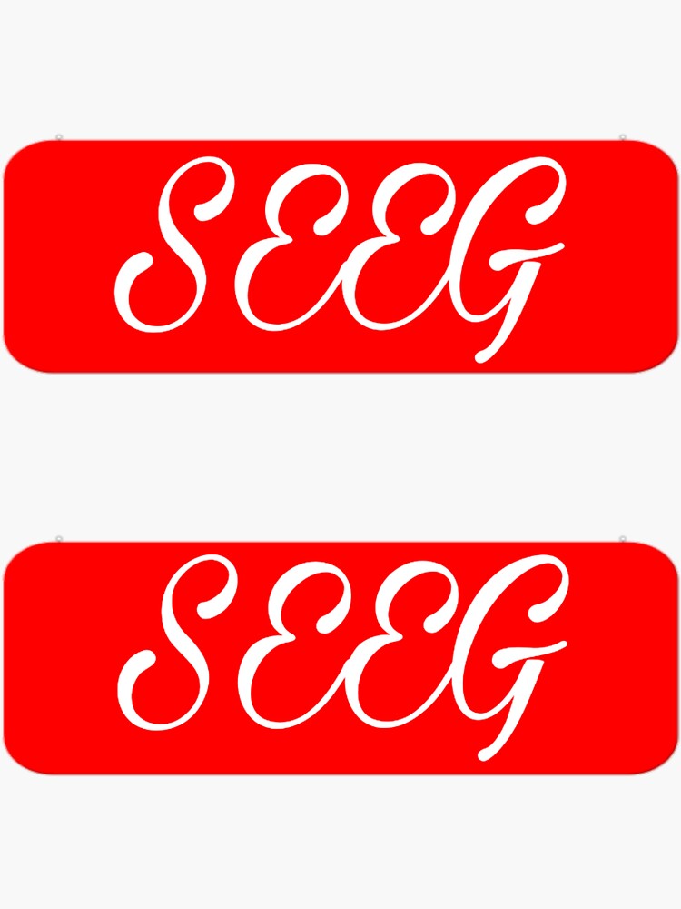 "Seeg sticker" Sticker by manbha | Redbubble