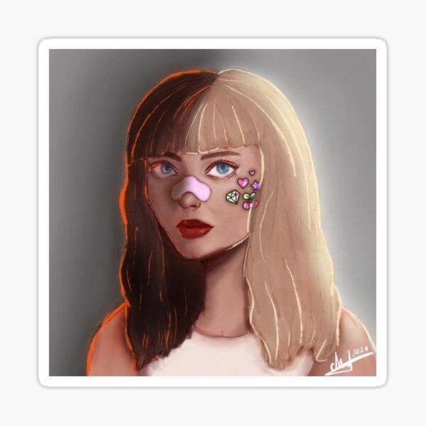 "Blonde girl" Sticker by Mimi-Tess | Redbubble