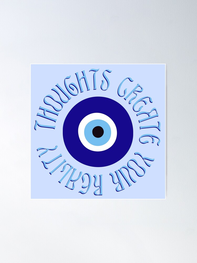 ""Thoughts create your reality" Manifestation and spirituality" Poster ...