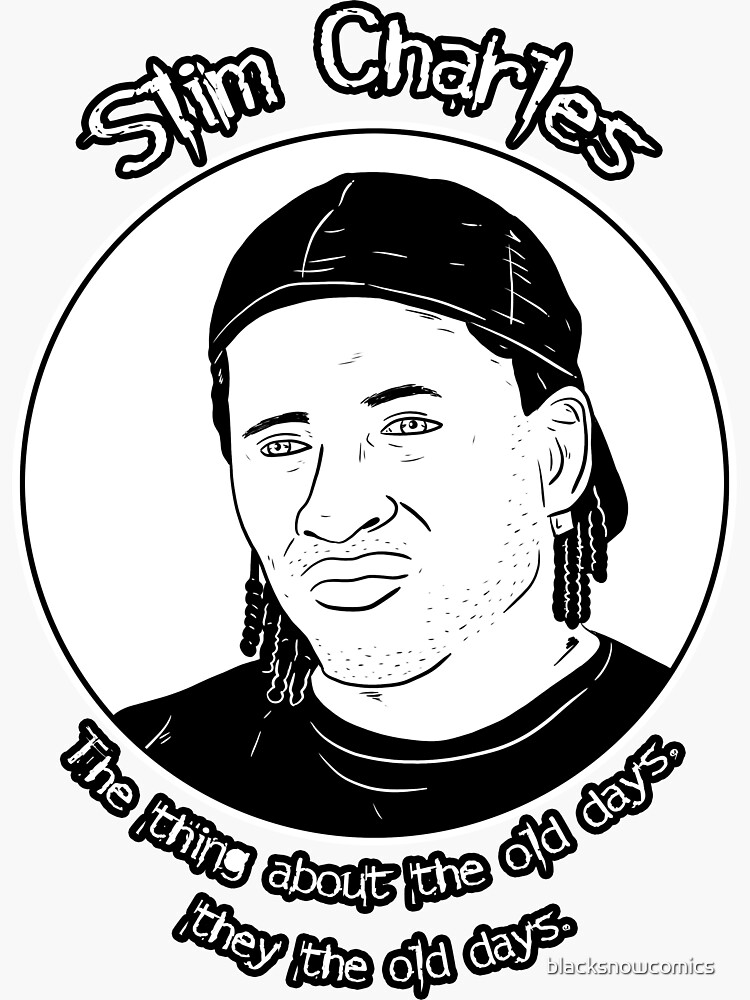 "Slim Charles - The Wire" Sticker for Sale by blacksnowcomics | Redbubble