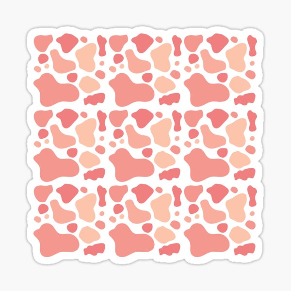 "Pink cow pattern" Sticker by NatTyler | Redbubble
