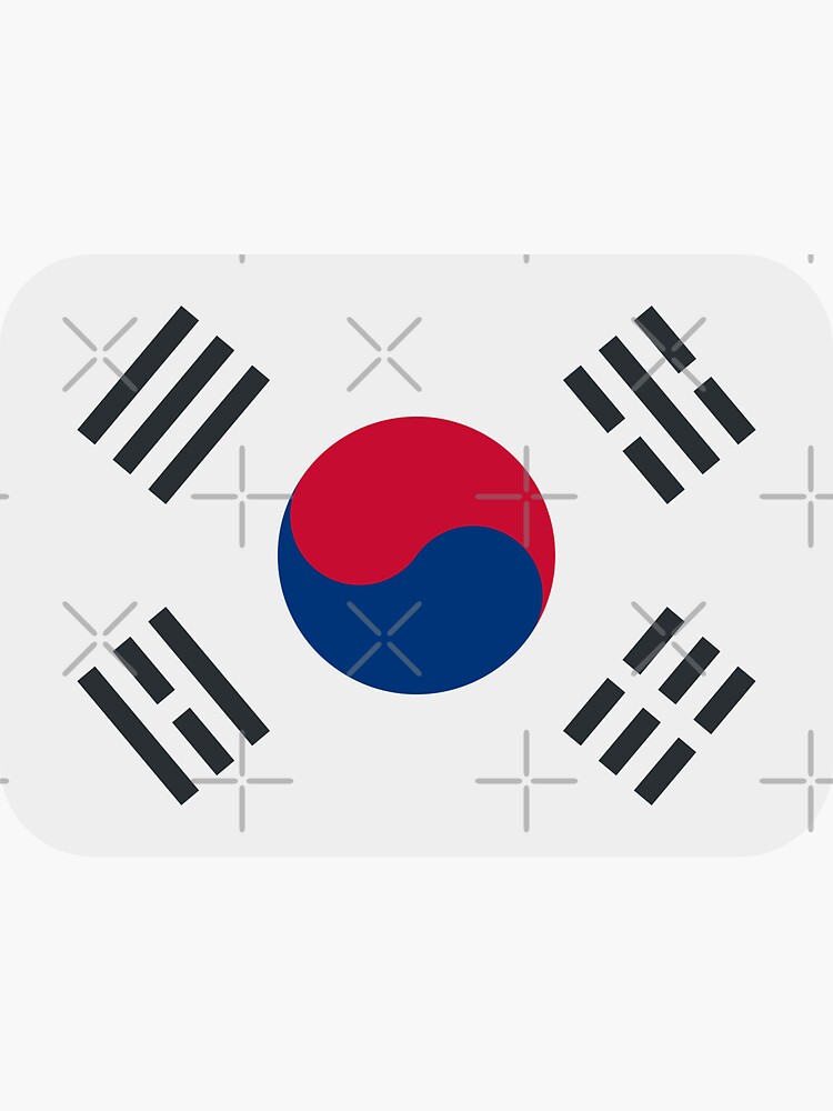 "South Korea flag" Sticker for Sale by Seoul26 | Redbubble