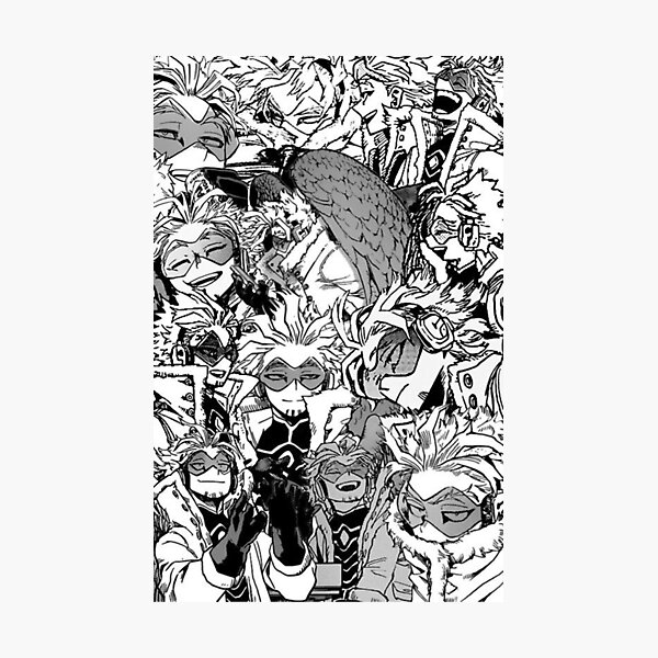 "BNHA collage series - Hawks" Photographic Print by cowination | Redbubble