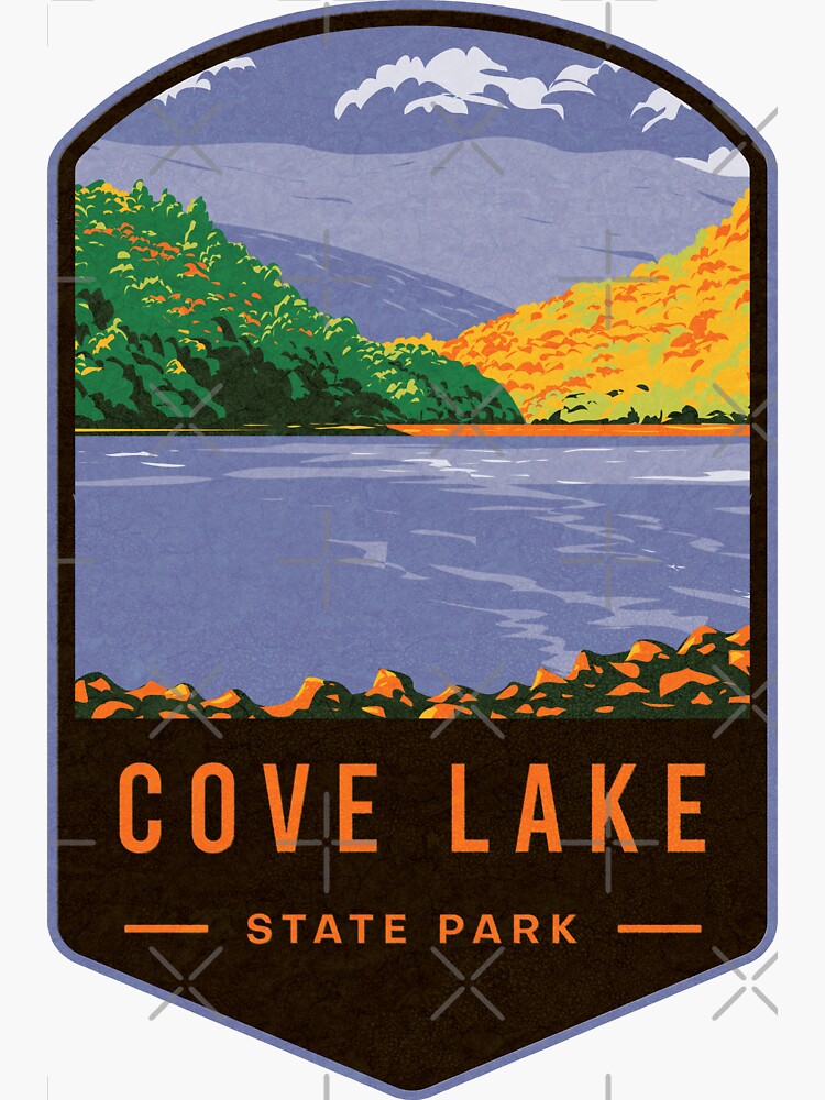 "Cove Lake State Park" Sticker for Sale by JordanHolmes | Redbubble