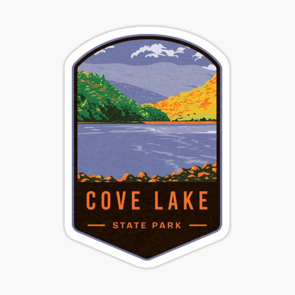 "Cove Lake State Park" Sticker for Sale by JordanHolmes | Redbubble