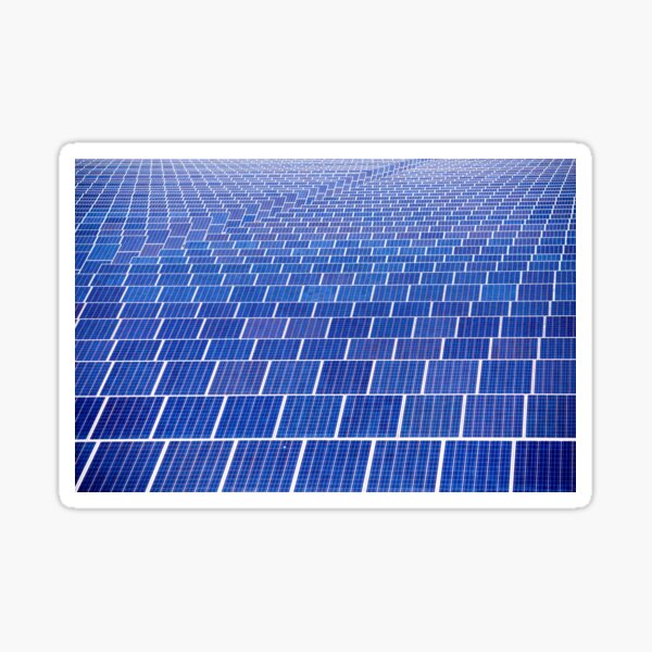 "Solar Panel Renewable Energy Climate Change" Sticker for Sale by ...