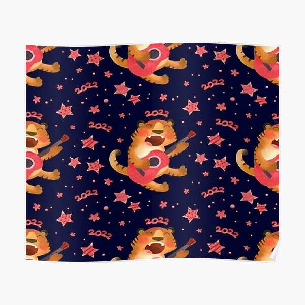 "Musical Tiger" Poster for Sale by NFGAME | Redbubble