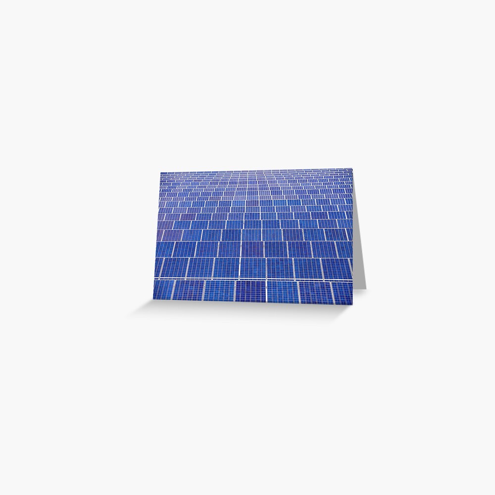 "Solar Panel Renewable Energy Climate Change" Greeting Card for Sale by ...