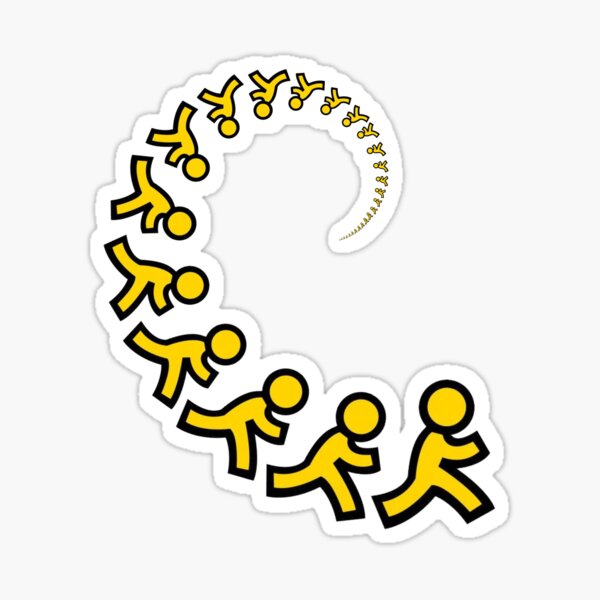 "AOL Infinity" Sticker for Sale by Double-Ghost | Redbubble