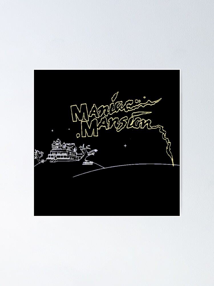 "Maniac Mansion Logo" Poster for Sale by Apex5 | Redbubble