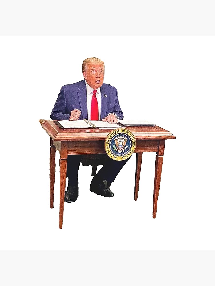 "Donald Trump Tiny Table Funny Photo" Poster for Sale by sidehustle44 ...