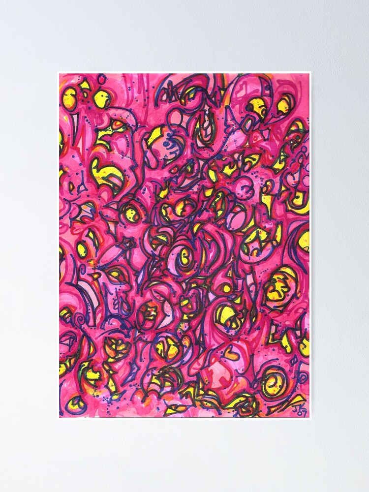 "Cotton Candy Under a Microscope" Poster by jessekruze | Redbubble