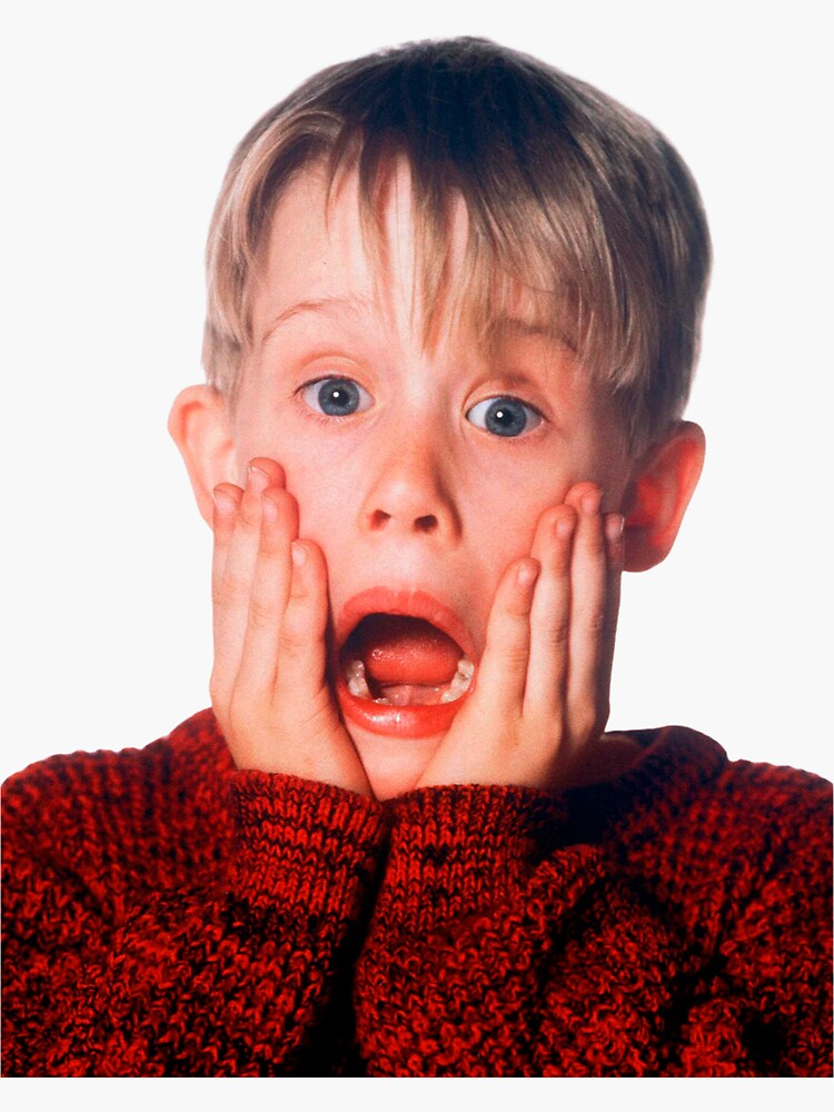 "Little Kevin Is Home Alone" Sticker for Sale by naresogh | Redbubble