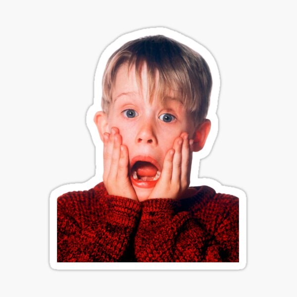 "Little Kevin Is Home Alone" Sticker for Sale by naresogh | Redbubble