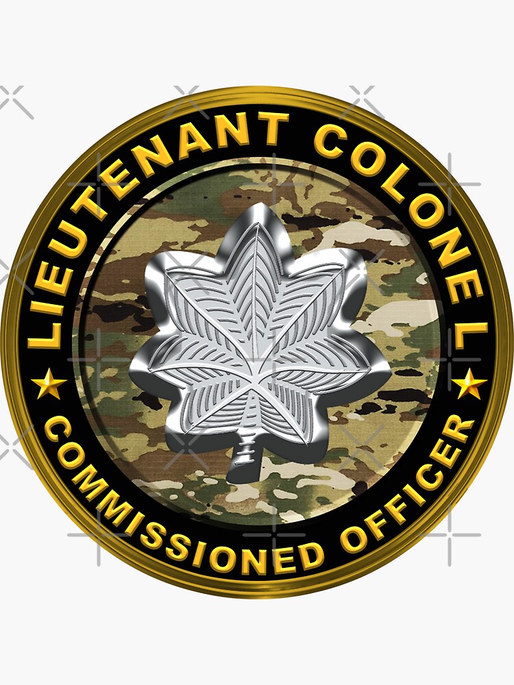 "Lieutenant Colonel- Army Officer" Sticker for Sale by SoldierAlways ...