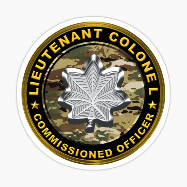 "Lieutenant Colonel- Army Officer" Sticker for Sale by SoldierAlways ...