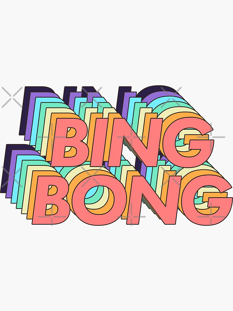 "Bing Bong" Sticker for Sale by ind3finite | Redbubble